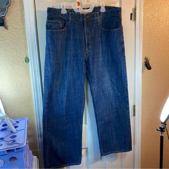 Levi's | Jeans | Levis Mens 38x34 Altered L295 569 Loose Straight Jeans ...